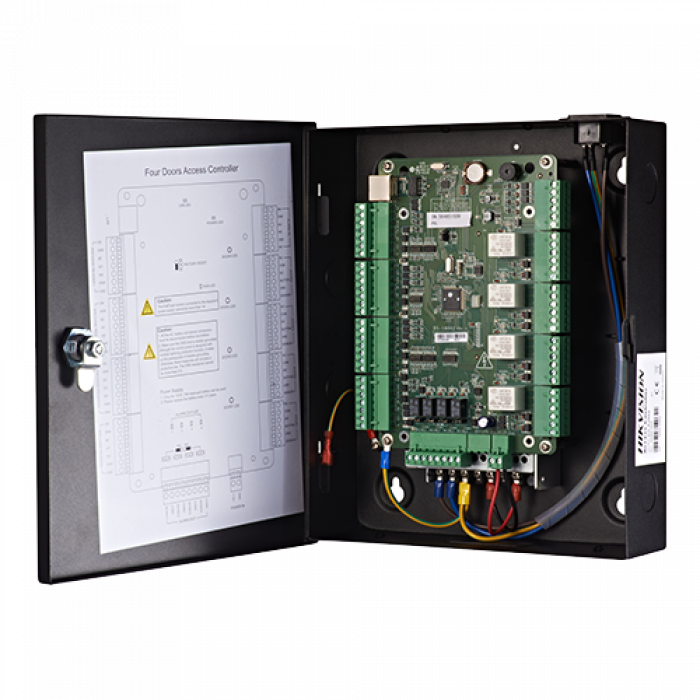 Centrala de control acces pentru 4 usi unidirectionale, conexiune TCP ...